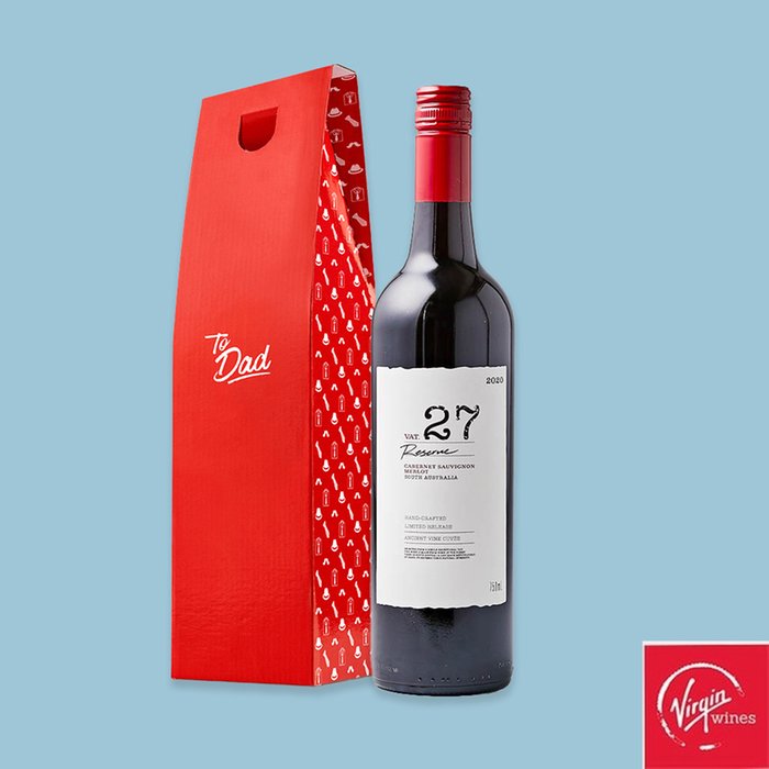 To Dad Virgin Wines VAT 27 Reserve Cabernet Sauvignon Metlot Gift Box | Moonpig