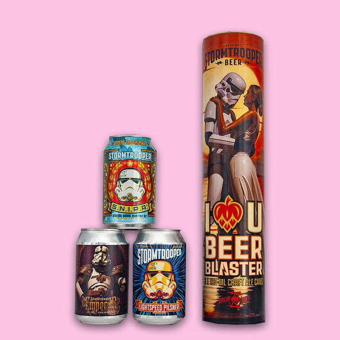 Stormtrooper I Love U Beer Blaster Trio 3x330ml | Moonpig