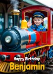 Train Driver Photo Upload Birthday Card | Moonpig Australia