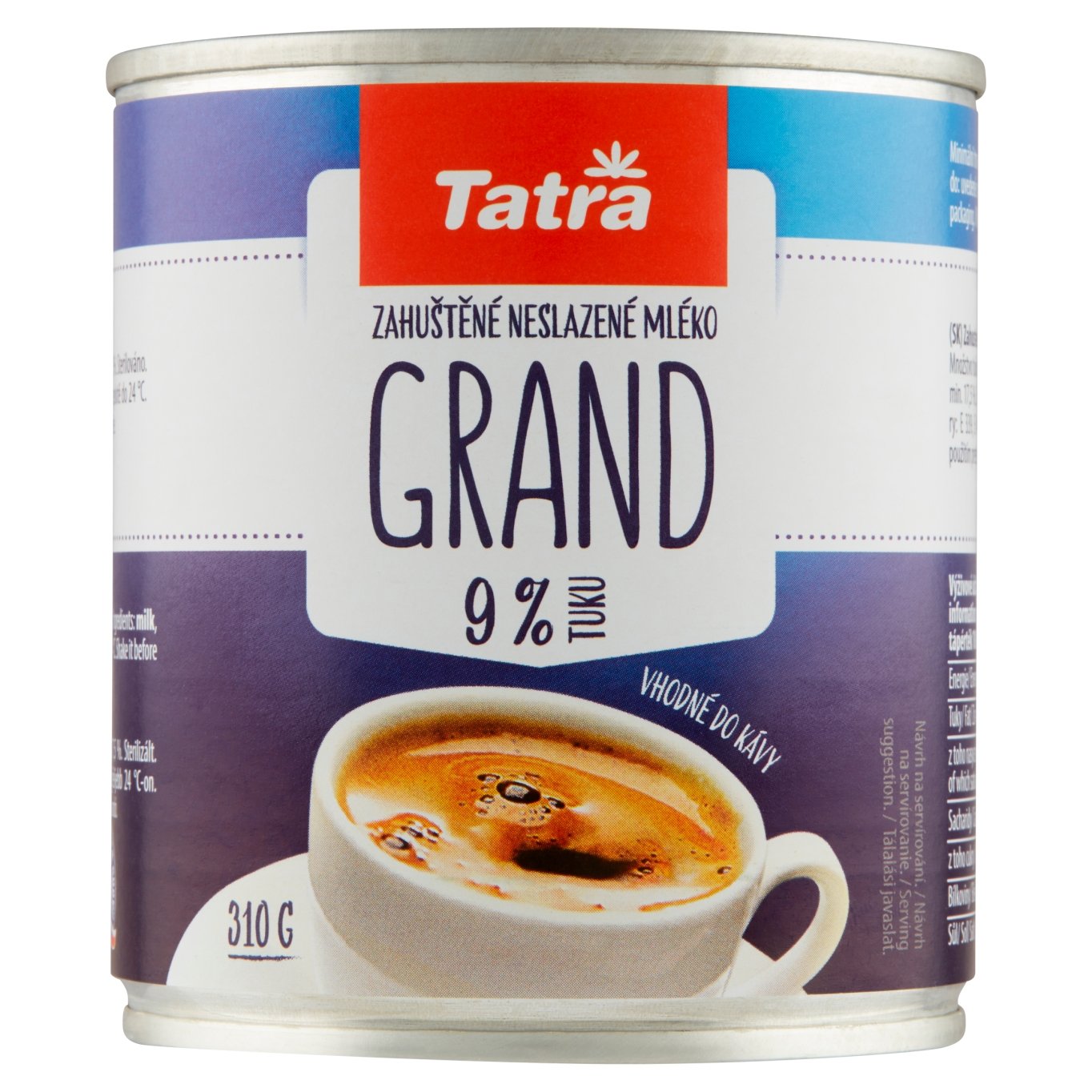 Tatra Grand zahuštěné neslazené mléko 310g | BILLA e-shop