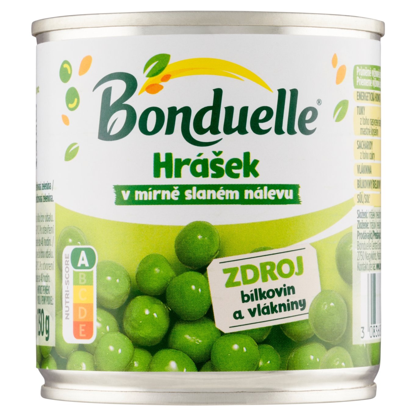Bonduelle Hrášek v mírně slaném nálevu 200g | BILLA e-shop
