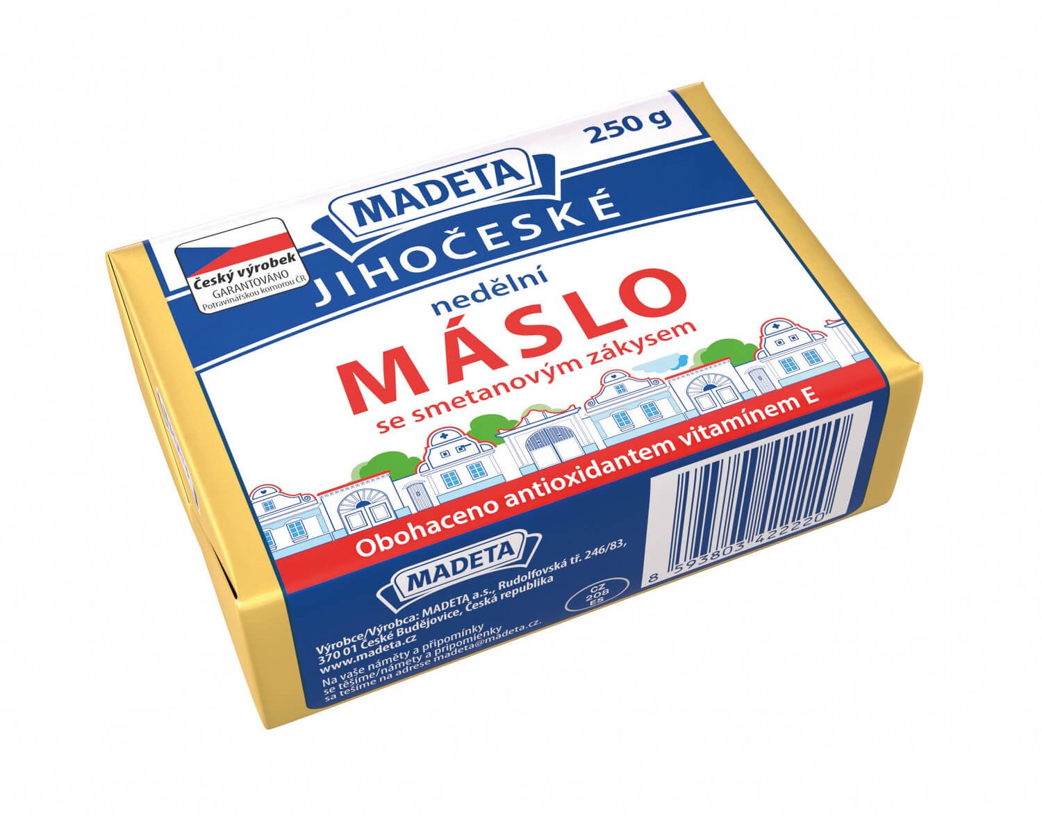 Jihočeské máslo nedělní 77% 250 g | BILLA e-shop