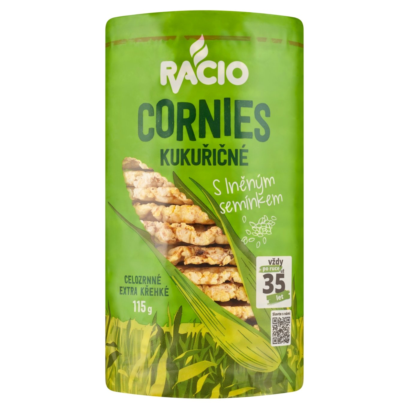 Racio Cornies Kukuřičné s lněným semínkem 115g | BILLA e-shop