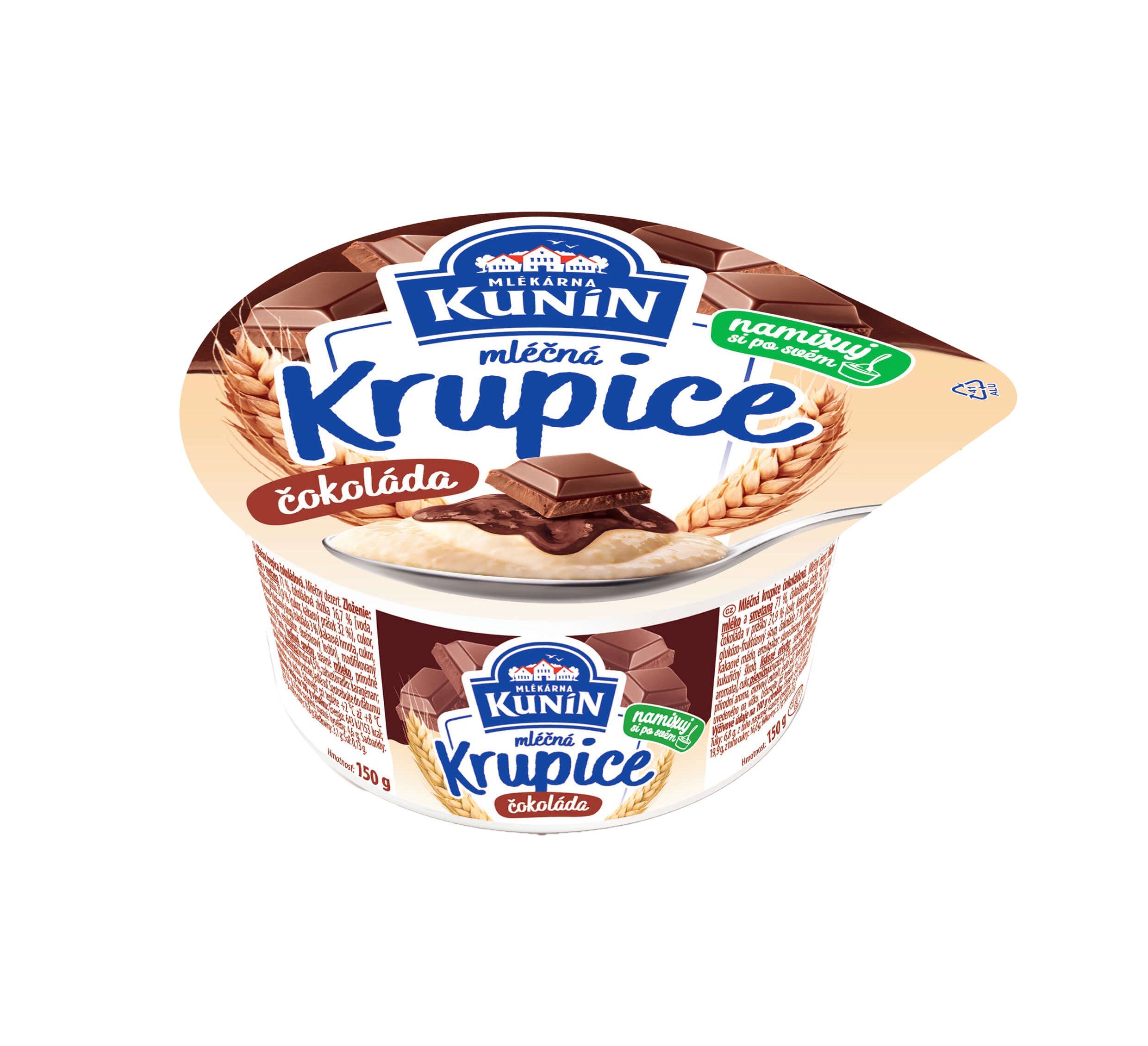 Kunín Mléčná krupice čokoláda, 150g | BILLA e-shop