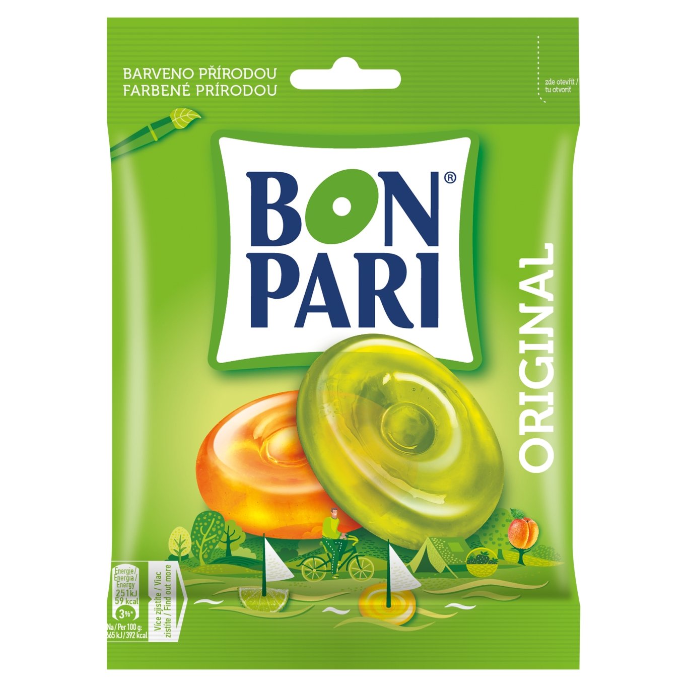 BON PARI Originál bonbóny s ovocnými příchutěmi 90g | BILLA e-shop