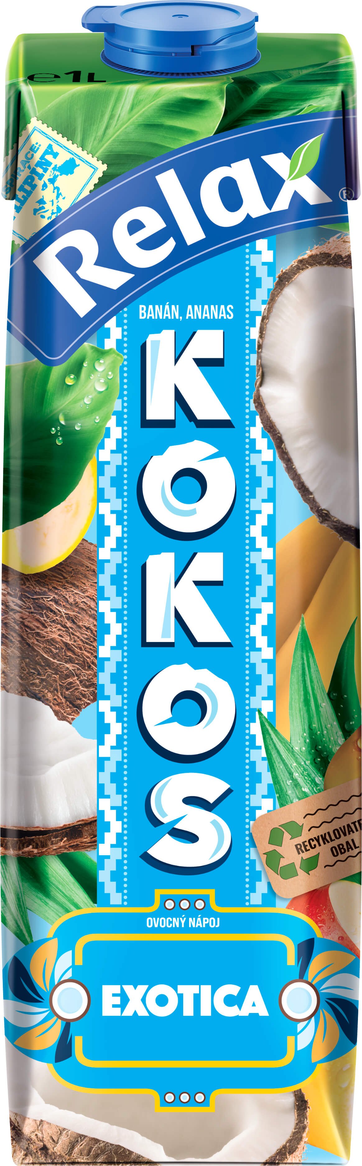 Relax Exotica ovocný nápoj kokos banán ananas 1l | BILLA e-shop