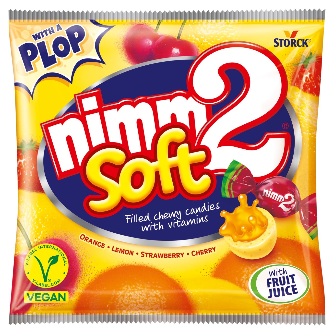 nimm2 Soft plněné žvýkací ovocné bonbony s vitaminy 90g | BILLA e-shop