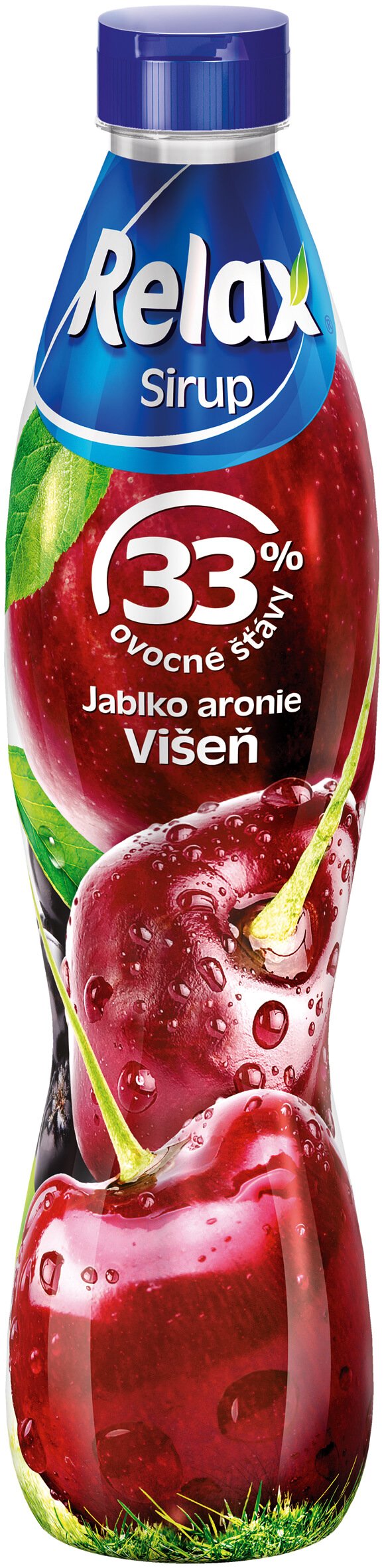 Relax ovocný sirup 33% Jablko-aronie-Višeň 0,7 l PET
