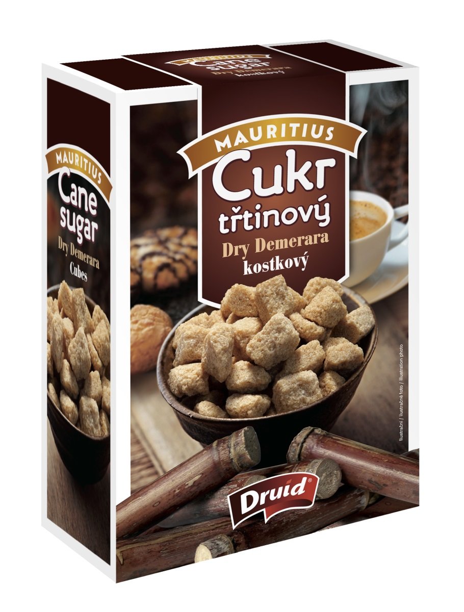 Cukr třtinový kostkový Dry Demerara - krab. 500 g | BILLA e-shop