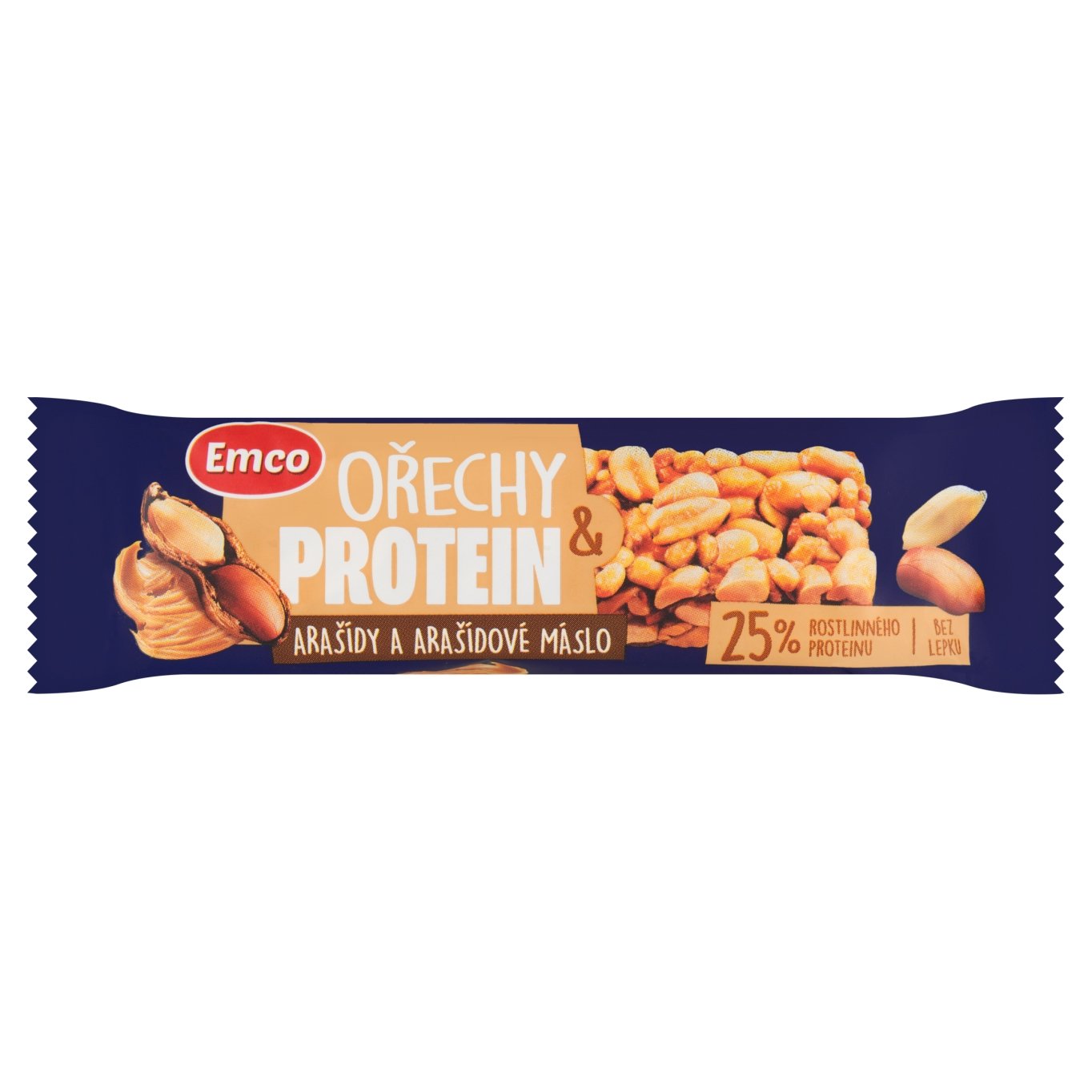 Emco Ořechy & protein arašídy a arašídové máslo 40g | BILLA e-shop