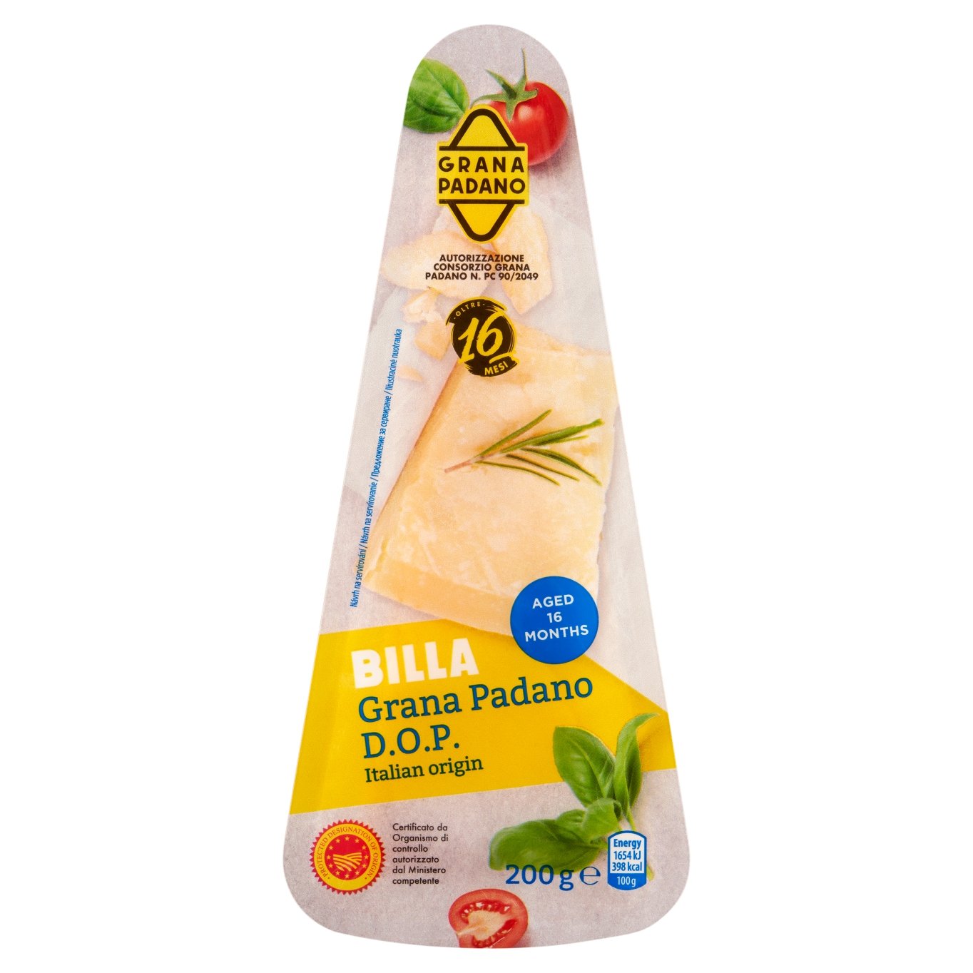 BILLA Grana Padano D.O.P. 200g | BILLA e-shop