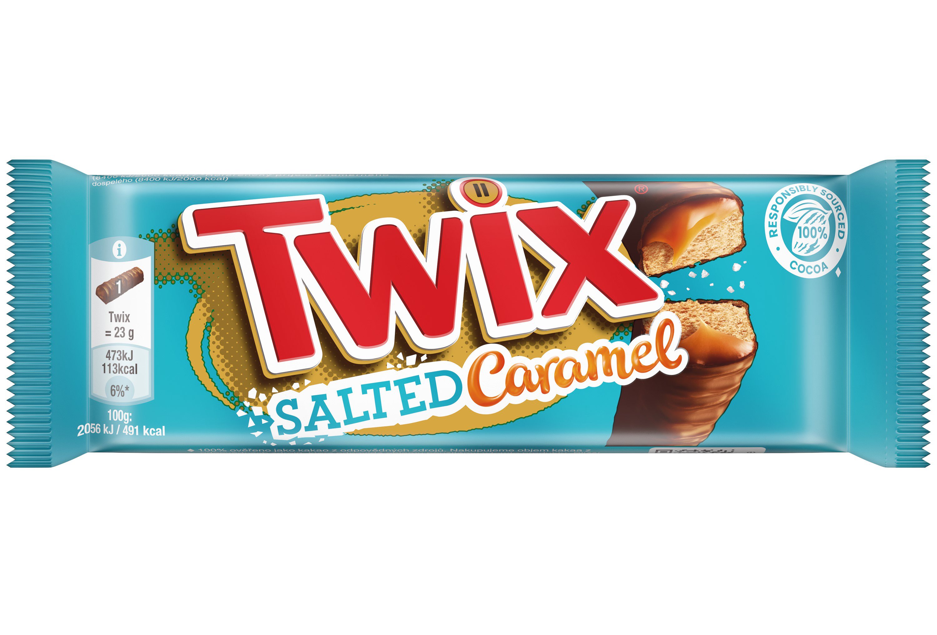 Twix Sušenka s karamelem máčená v mléčné čokoládě 2 x 23g (46g) | BILLA e-shop