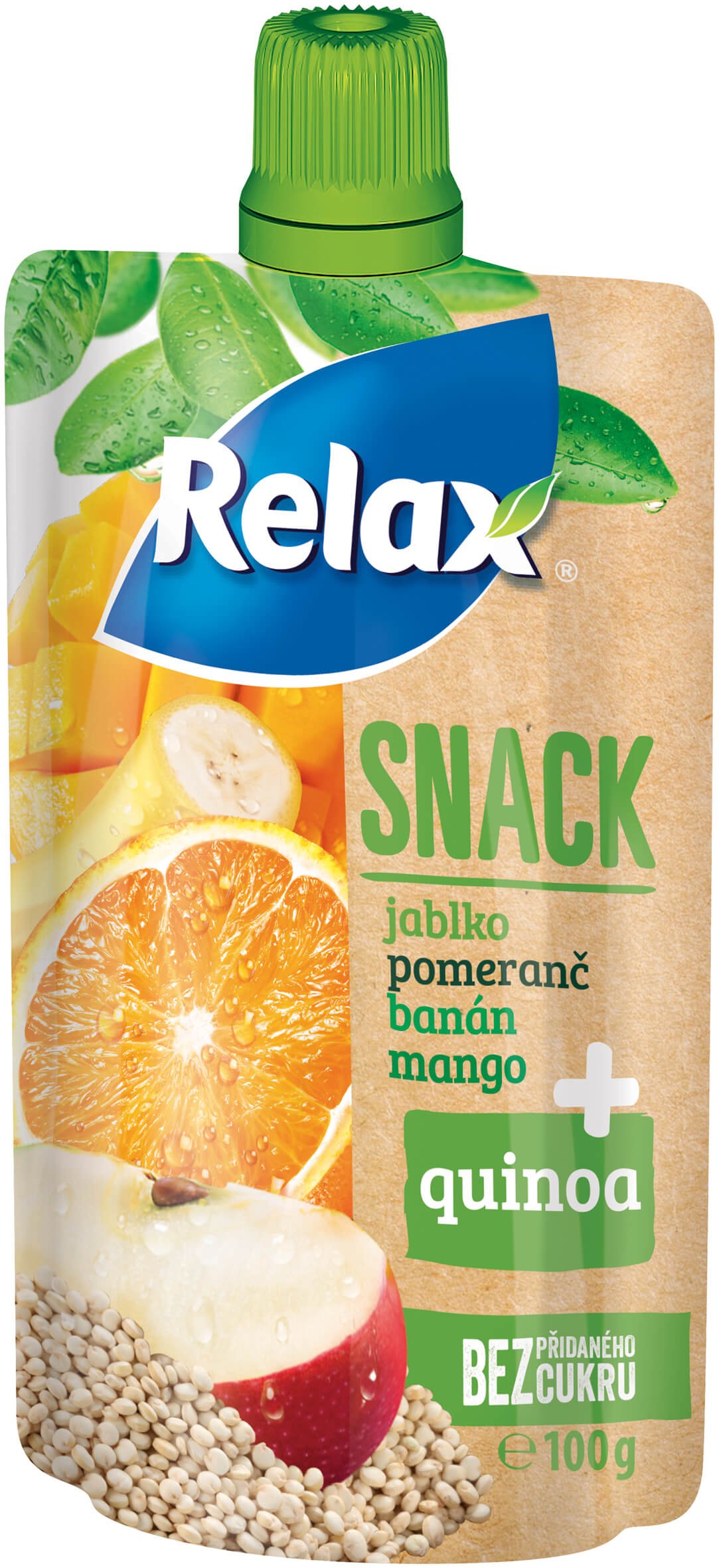 Relax Snack jablko pomeranč banán mango quinoa 100g | BILLA e-shop