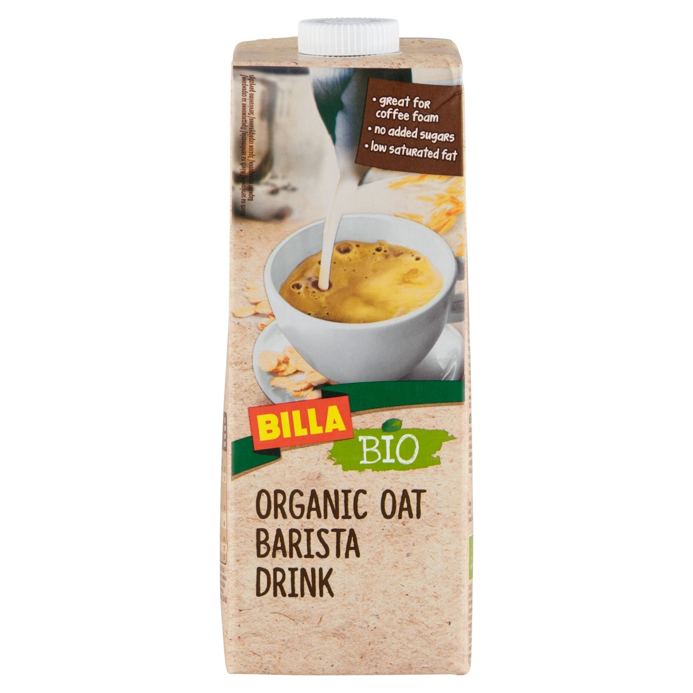 BILLA BIO Celozrnný ovesný nápoj 1l | BILLA e-shop