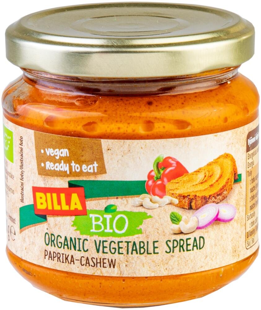 BILLA BIO Pomazánka s paprikou a kešu oříšky 180g | BILLA e-shop