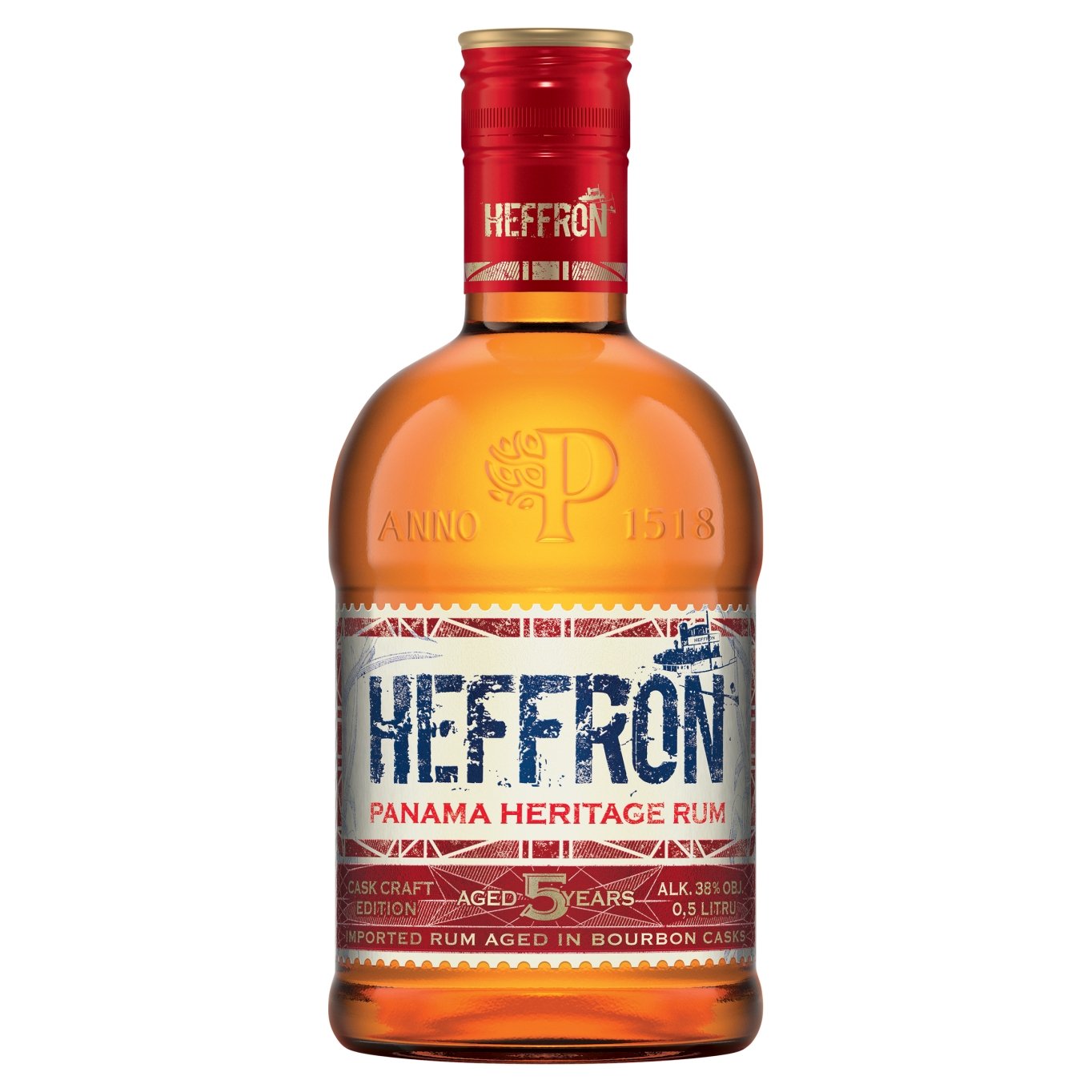 Heffron 5YO Rum 38% 0,5l | BILLA e-shop
