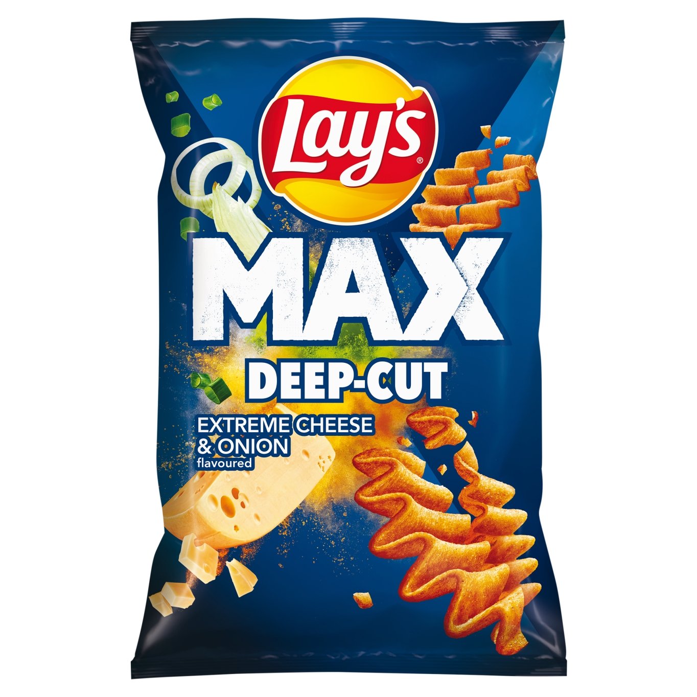 Lay's Max Smažené bramborové lupínky s příchutí sýra a cibulky 120g | BILLA e-shop