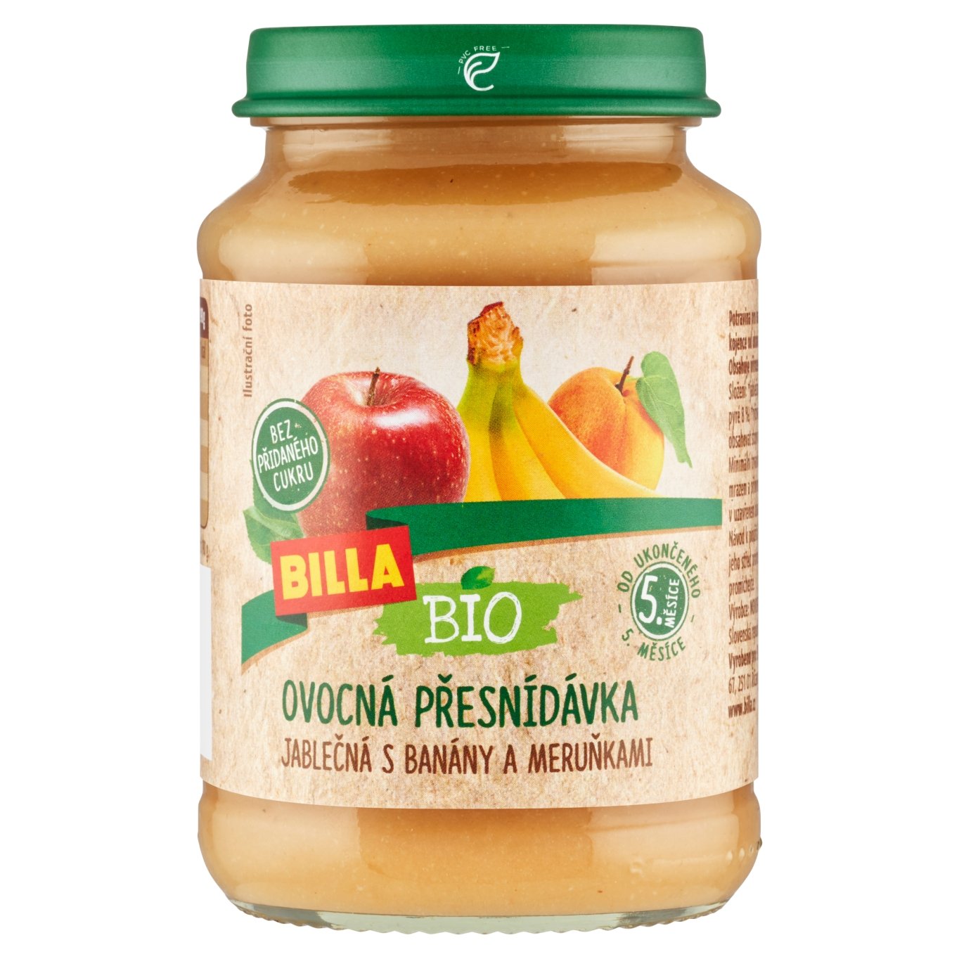 BILLA BIO Ovocná přesnídávka jablečná s banány a meruňkami 190g | BILLA ...