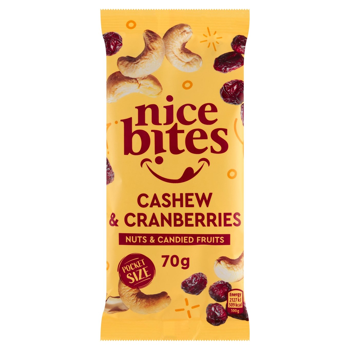 Nice Bites Kešu a klikva 70g | BILLA e-shop