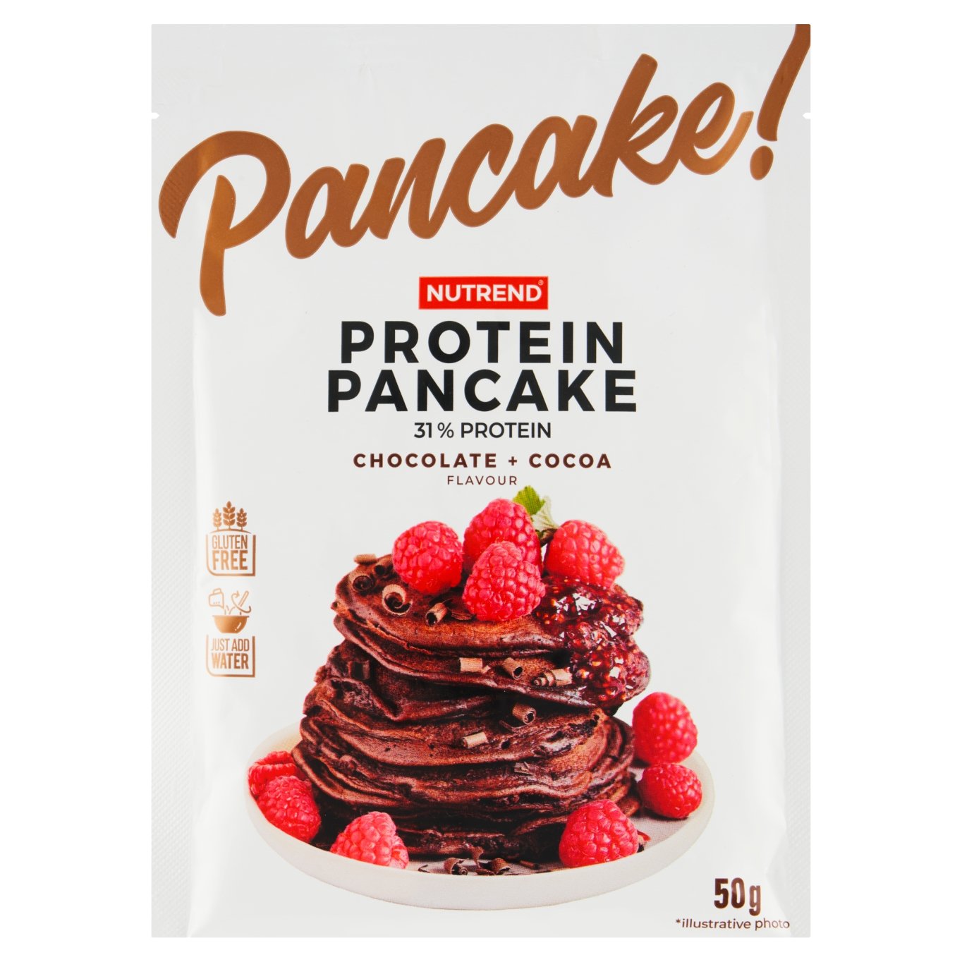 Nutrend Protein Pancake příchuť čokoláda + kakao 50g | BILLA e-shop