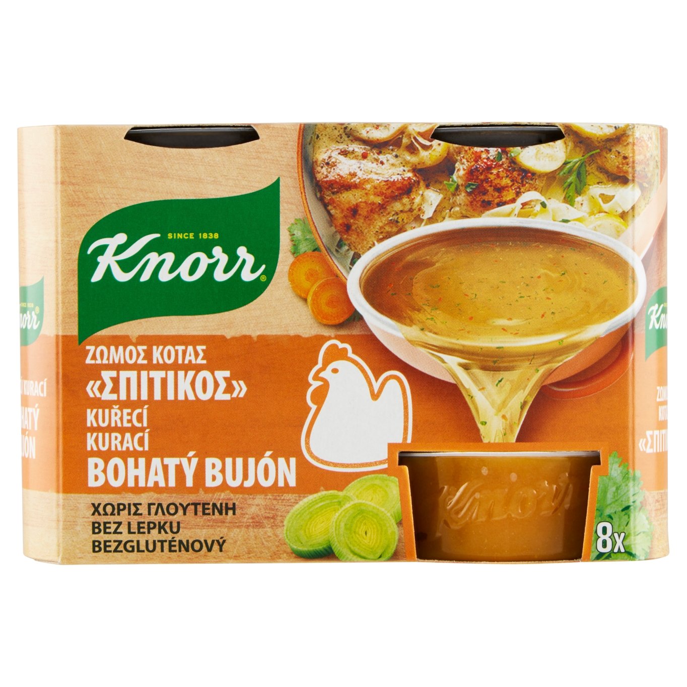 Knorr Bohatý Bujón Kuřecí 8 x 28g | BILLA e-shop