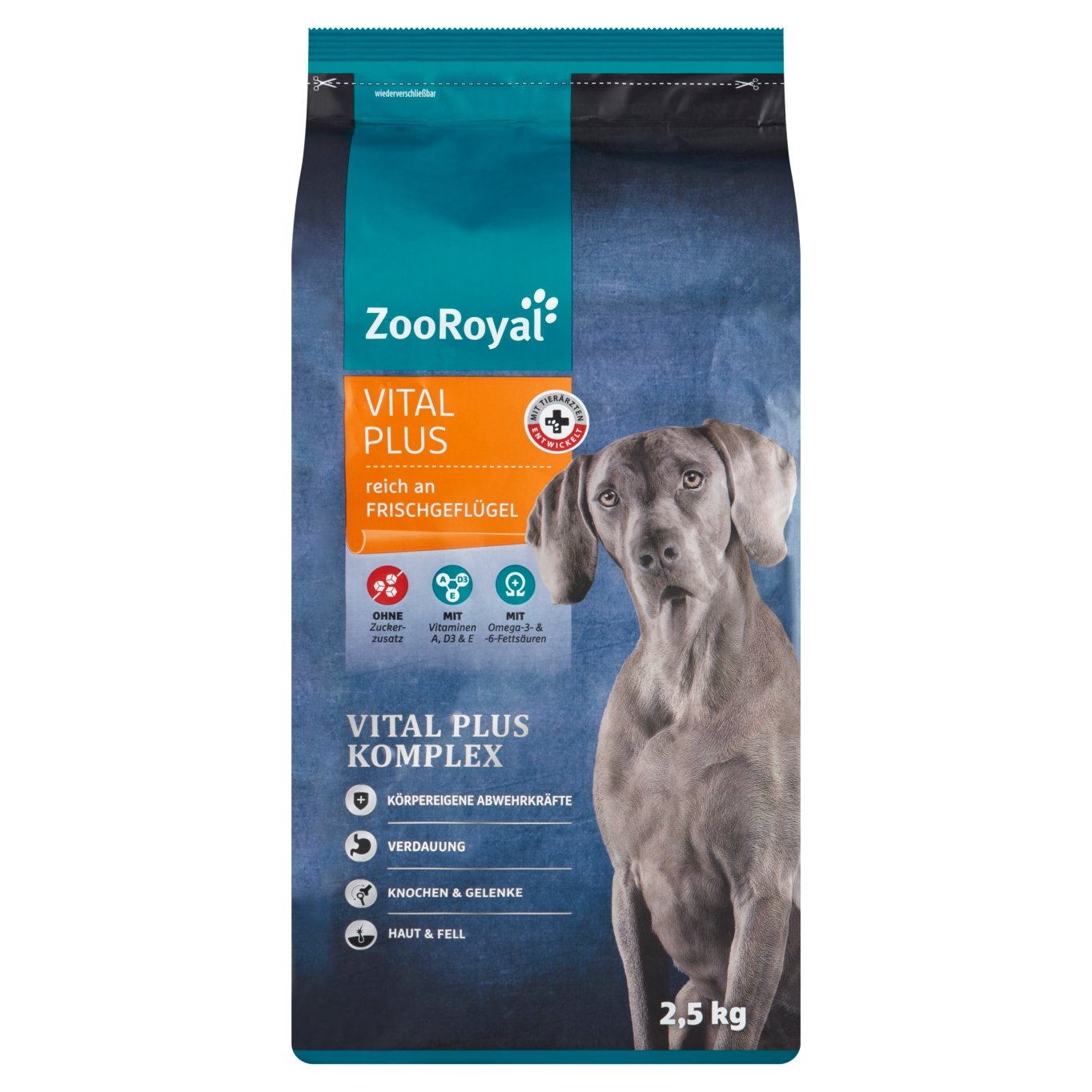 ZooRoyal Vital Plus s drůbežím 2,5kg | BILLA e-shop