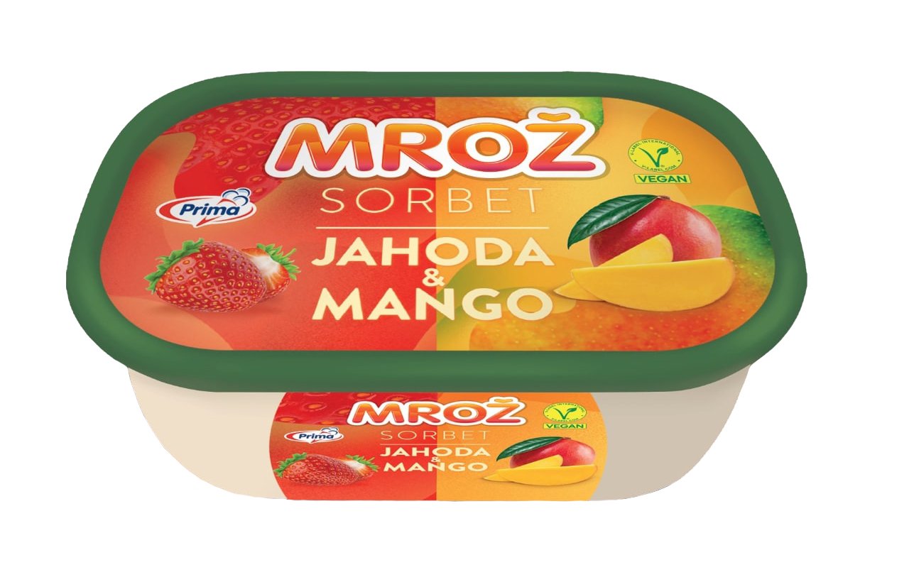 Mrož Sorbet jahoda a mango vanička | BILLA e-shop