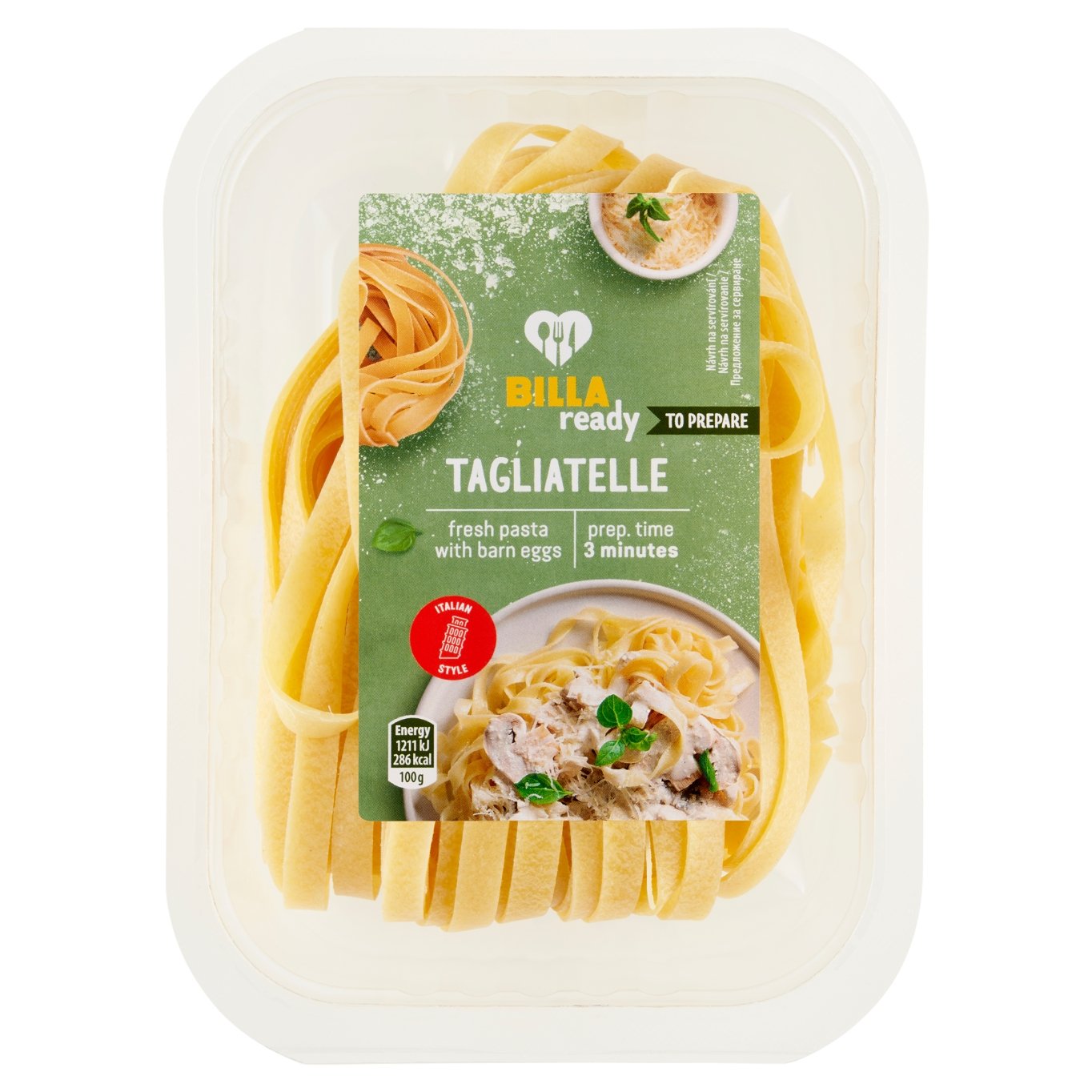 BILLA Ready Tagliatelle těstoviny vaječné nesušené 250g | BILLA e-shop