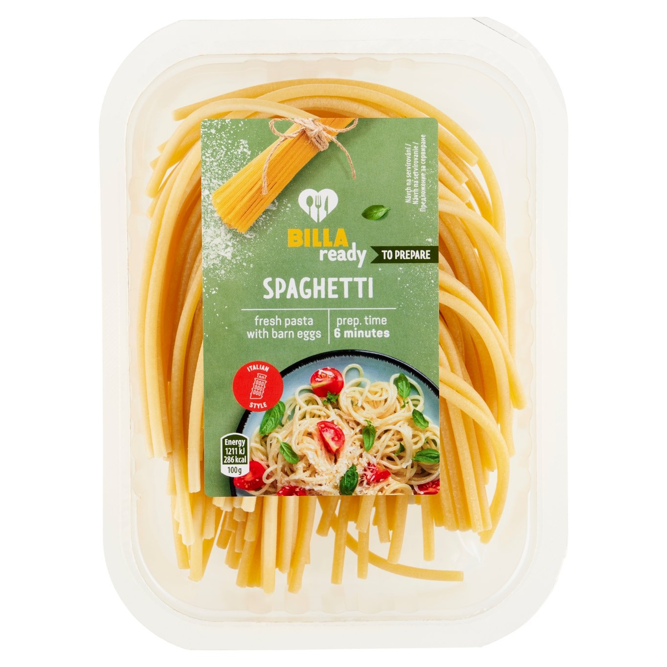 BILLA Ready Spaghetti těstoviny vaječné nesušené 250g | BILLA e-shop