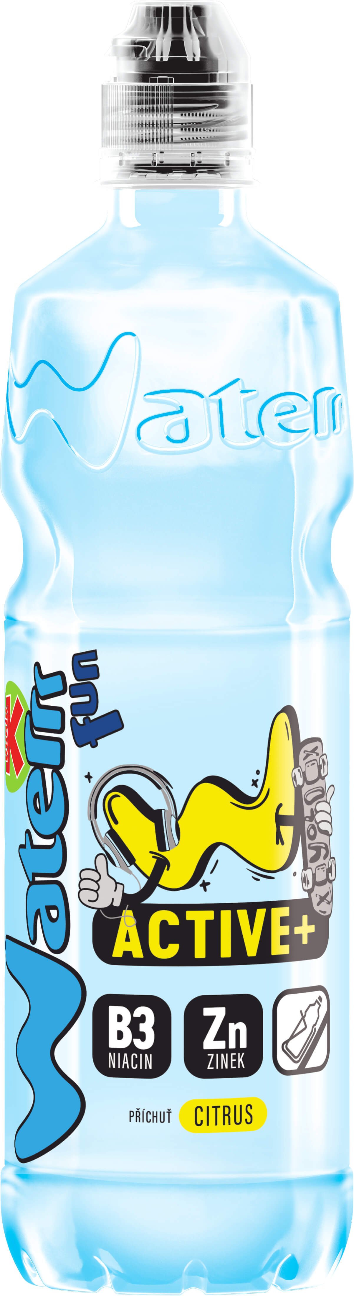 Kubík Waterrr Fun Active+ příchuť citrus 750ml | BILLA e-shop