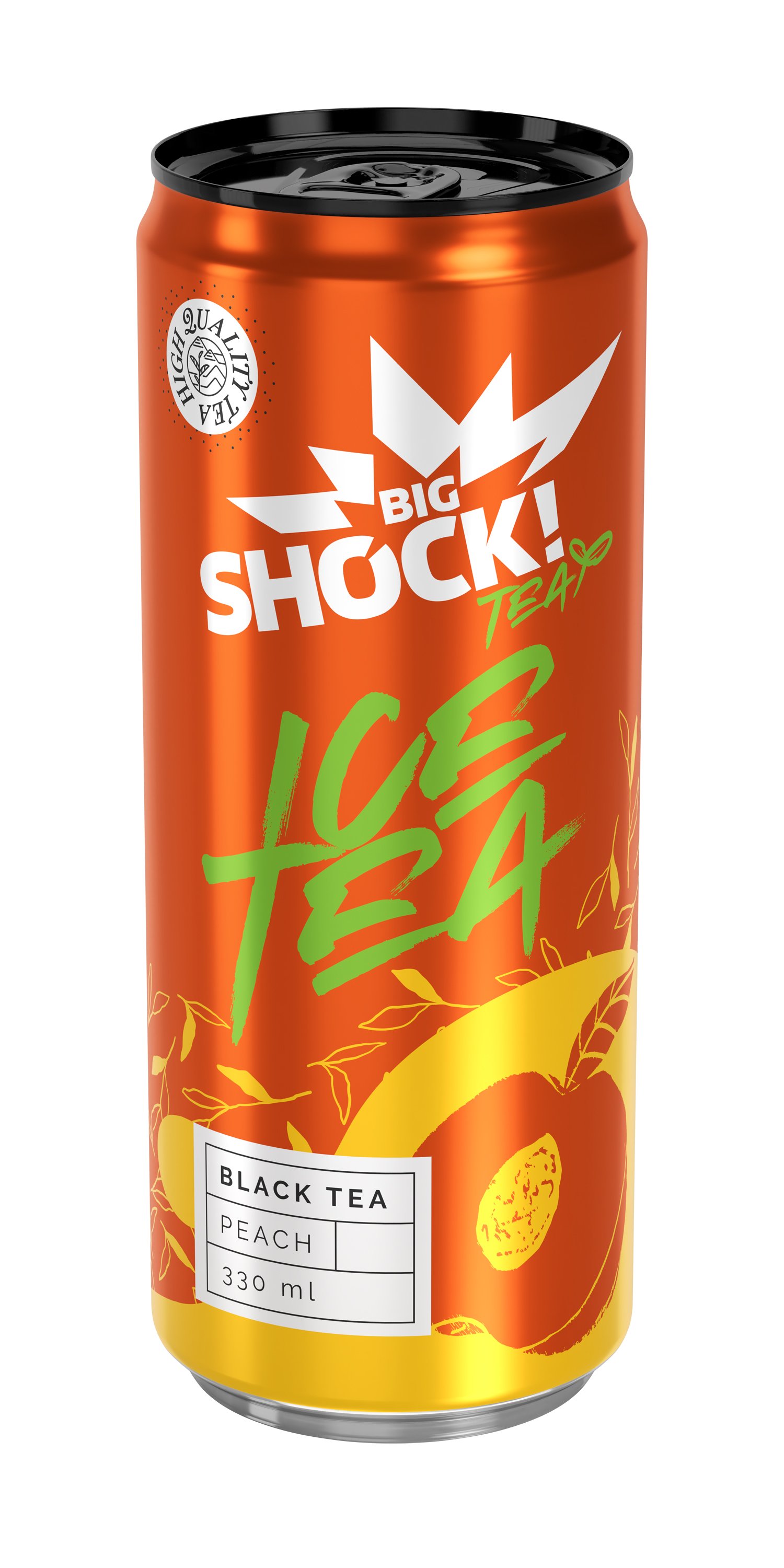 Big Shock! Ice Tea Black Tea Peach 330ml | BILLA e-shop