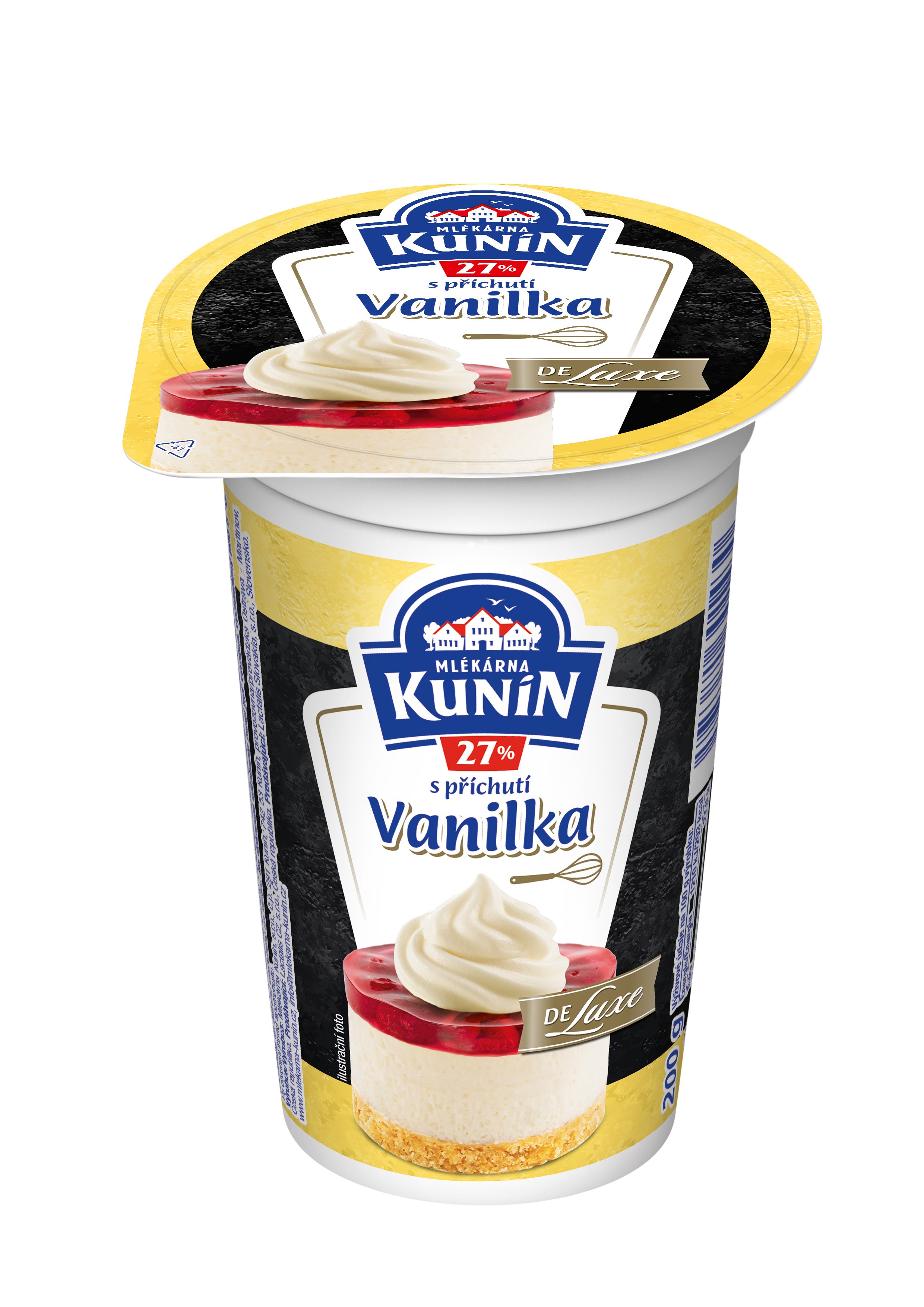 Kunín Smetana s příchutí vanilka 27% 200g | BILLA e-shop
