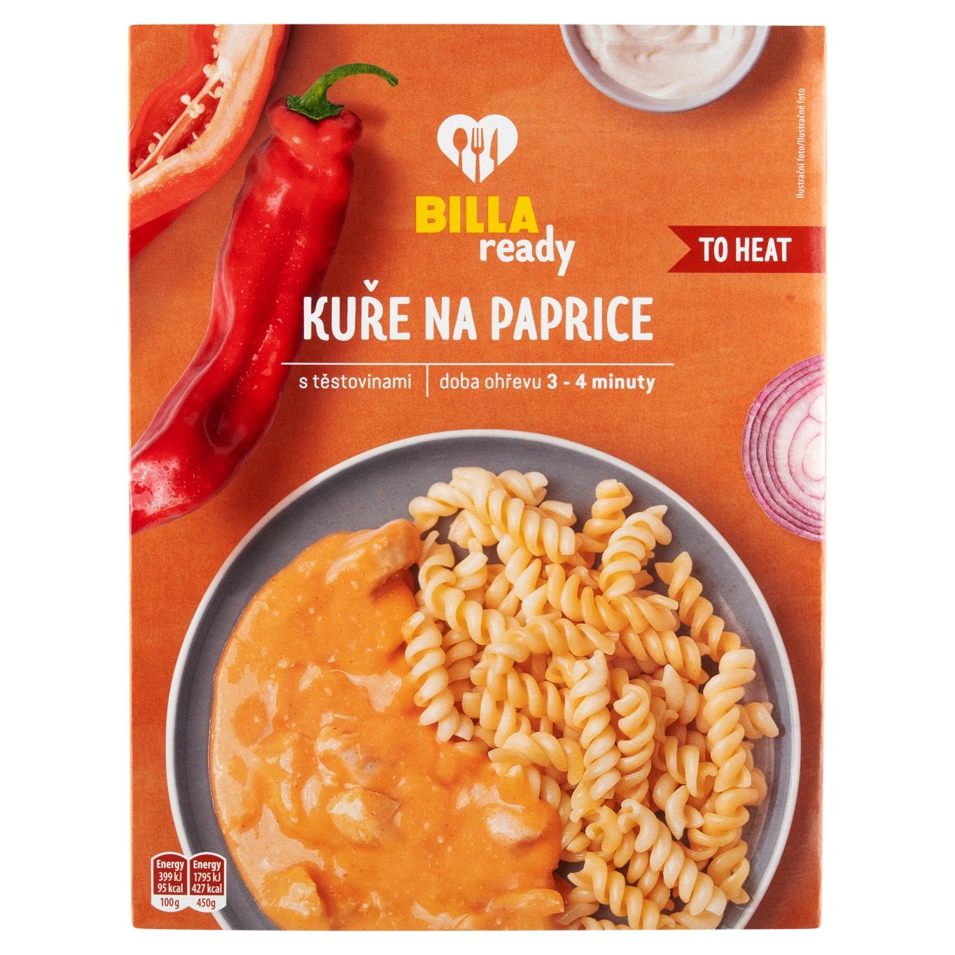 BILLA Ready Kuře na paprice s těstovinami 450g | BILLA e-shop