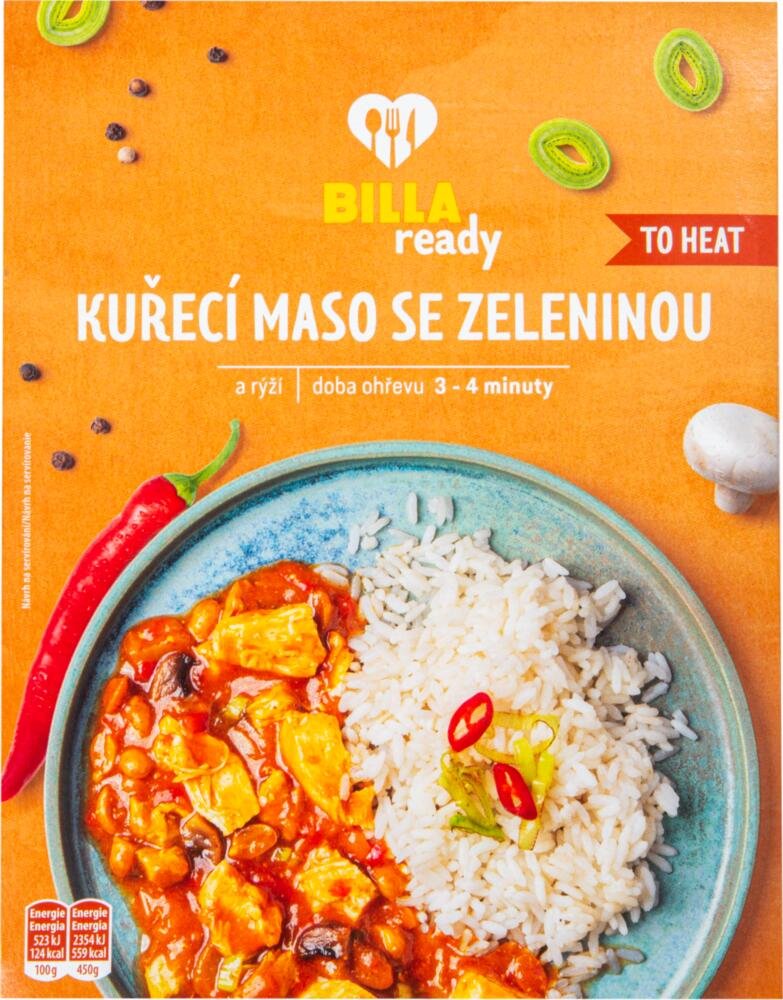 BILLA Ready Kuřecí maso se zeleninou a rýží 450g | BILLA e-shop