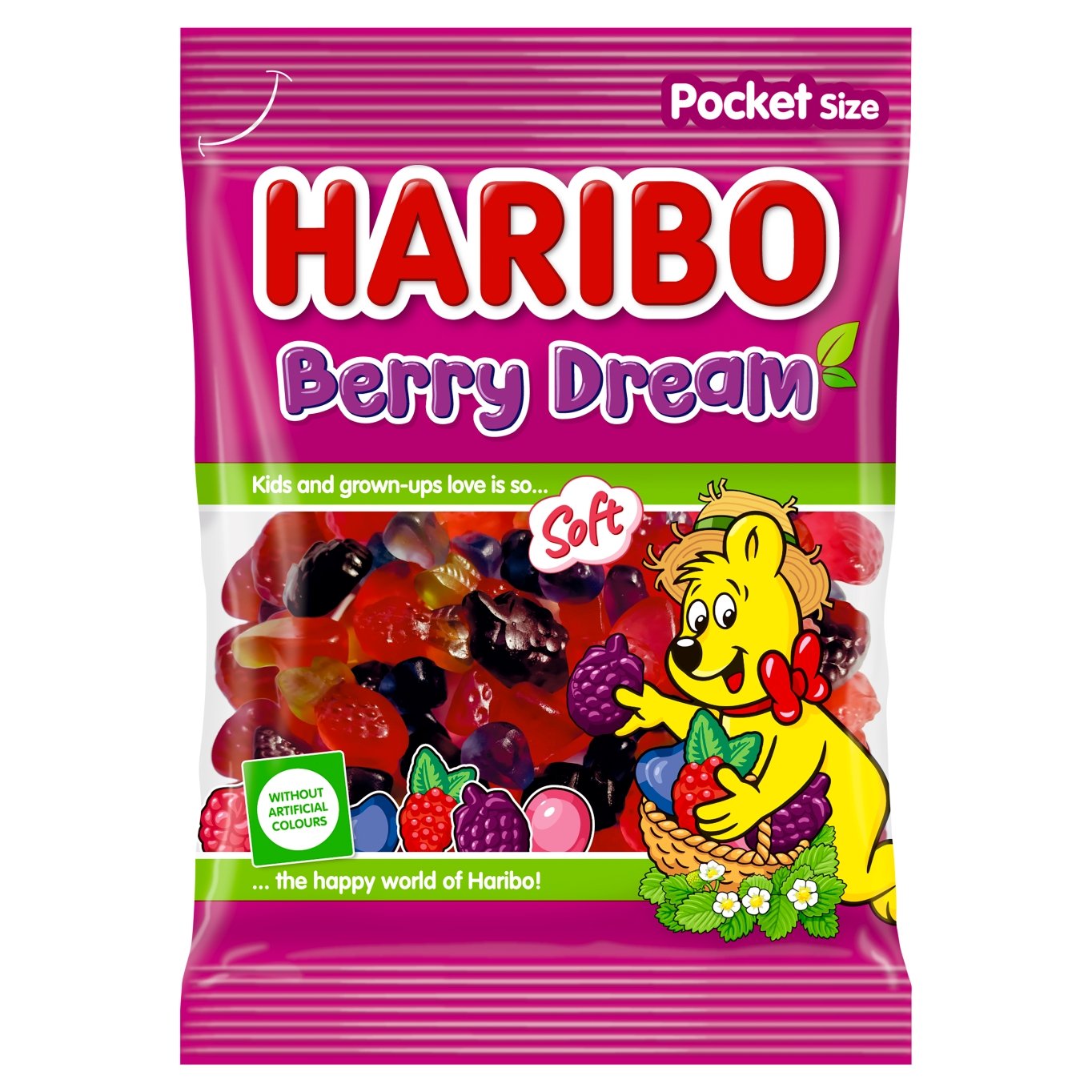 Haribo Berry Dream želé s ovocnou příchutí 80g | BILLA e-shop