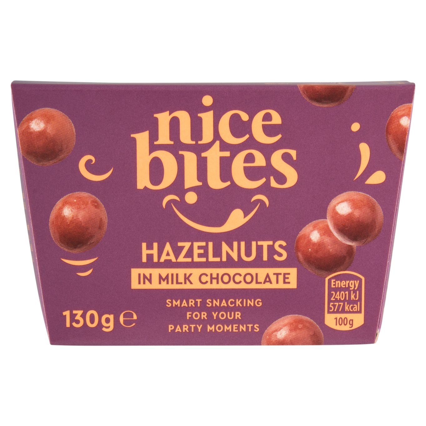 Nice Bites Pražená jádra lískových ořechů v mléčné čokoládě 130g ...