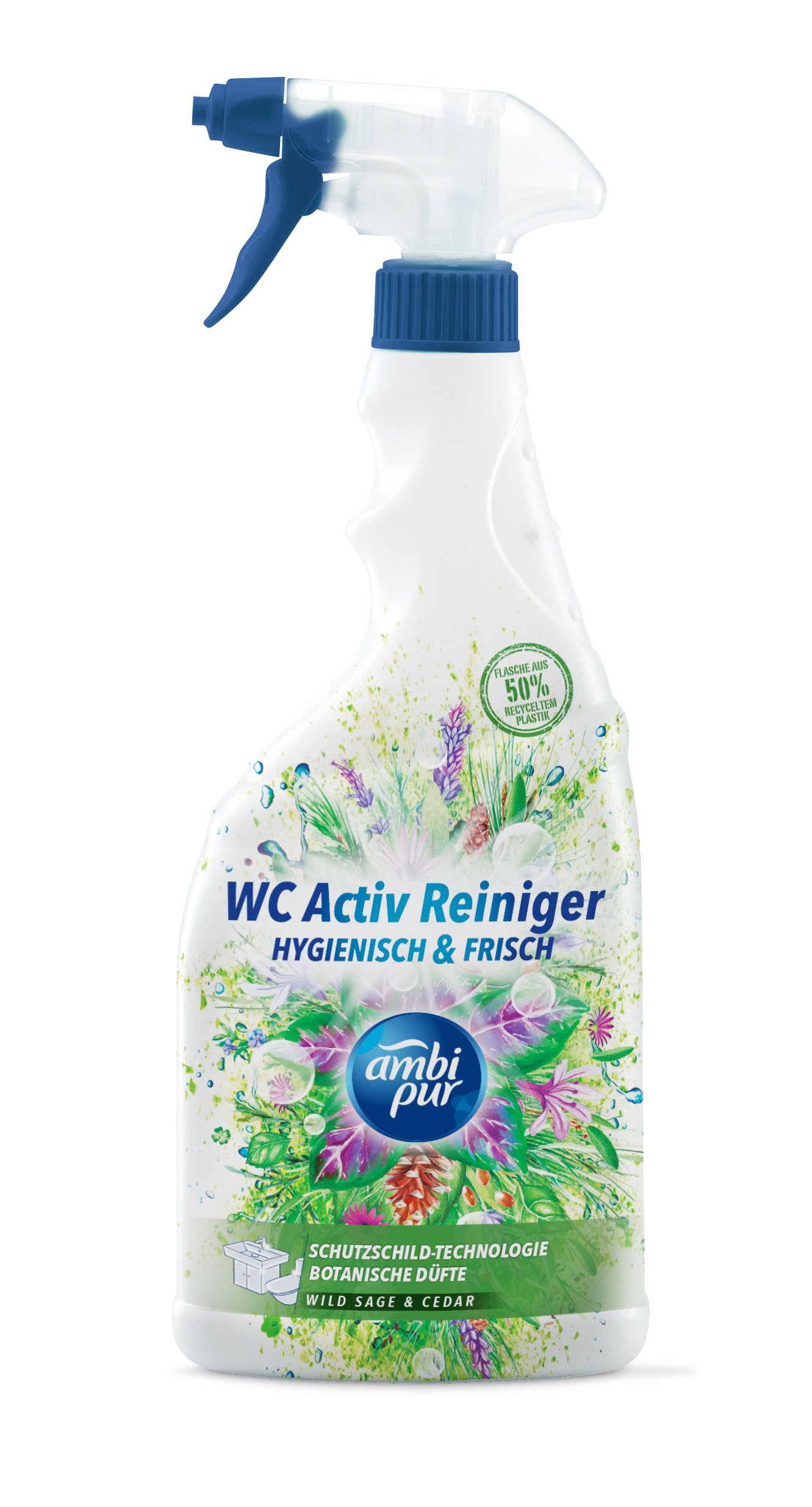 Ambi Pur WC Active sprej divoká šalvěj & cedr 750ml | BILLA e-shop