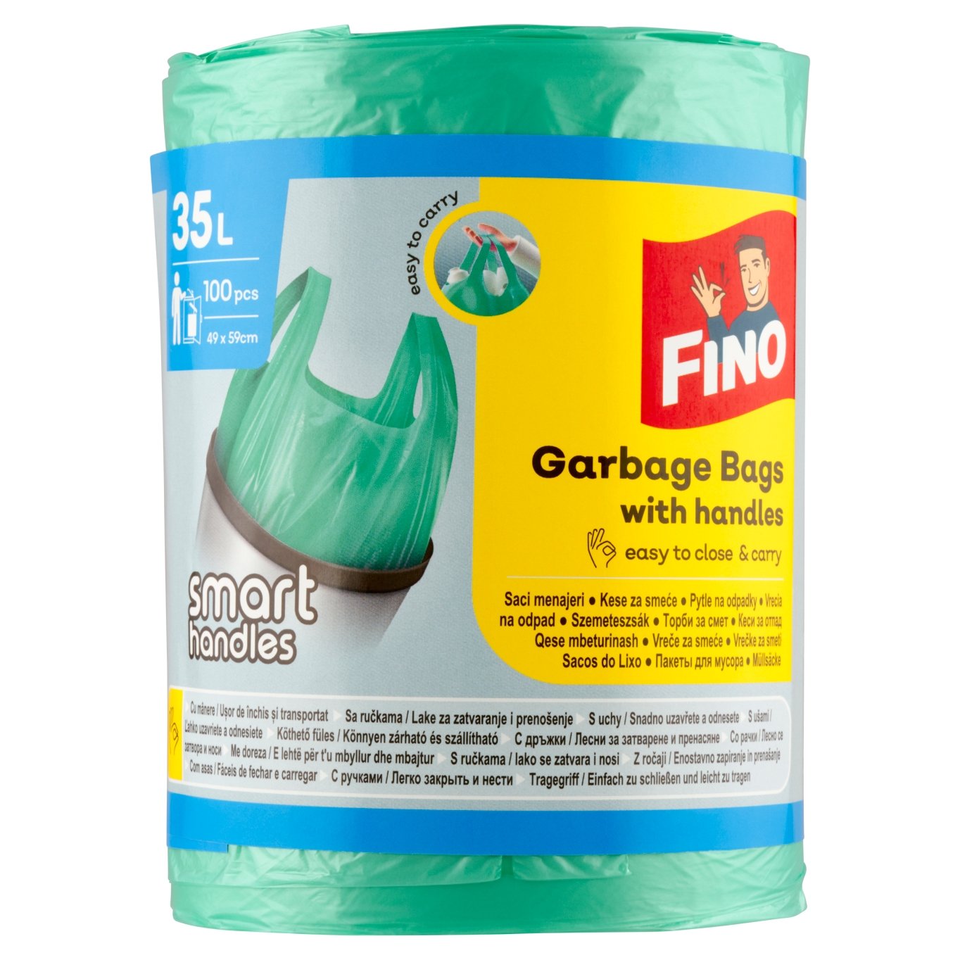 FINO pytle na odpad s uchy 35l 100 ks | BILLA e-shop