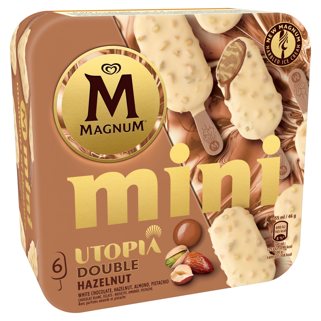 Magnum Mini Double Hazelnut 6 x 55ml | BILLA e-shop