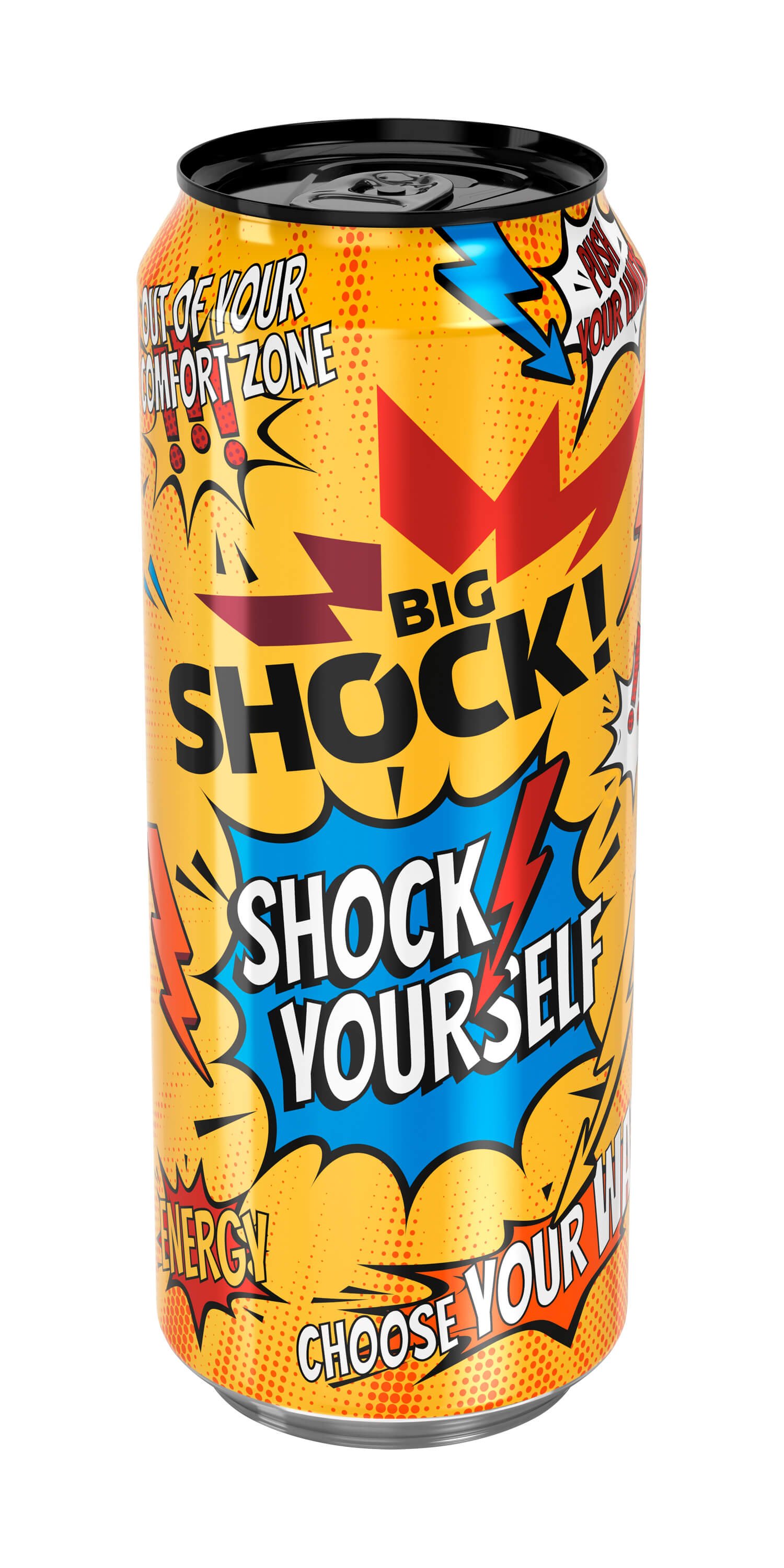 Big Shock! Shock Yourself energetický nápoj sycený 500ml | BILLA e-shop