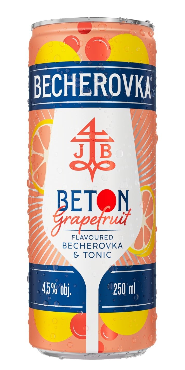 Becherovka BETON Grapefruit flavoured 4,5% 0,25l | BILLA e-shop