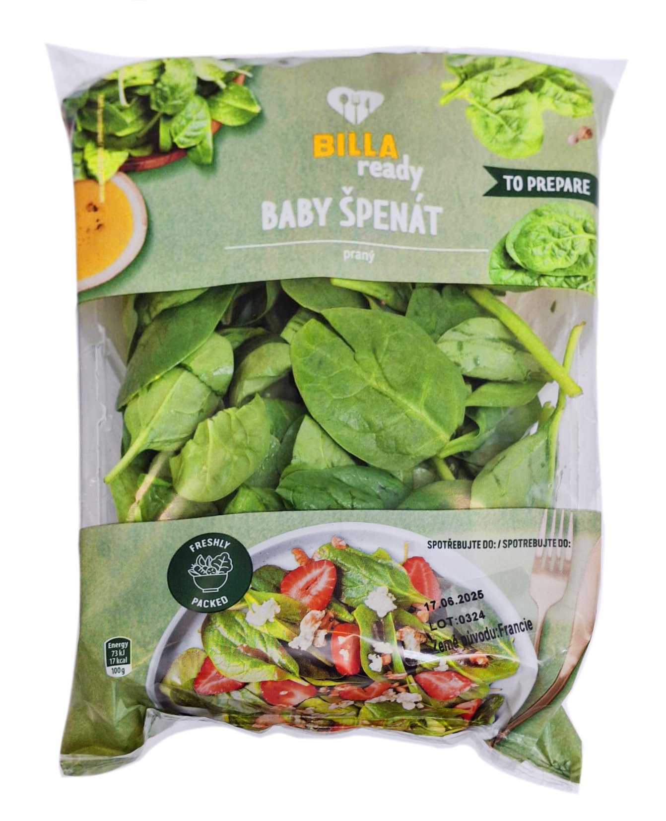 BILLA Ready Baby špenát praný 130g | BILLA e-shop