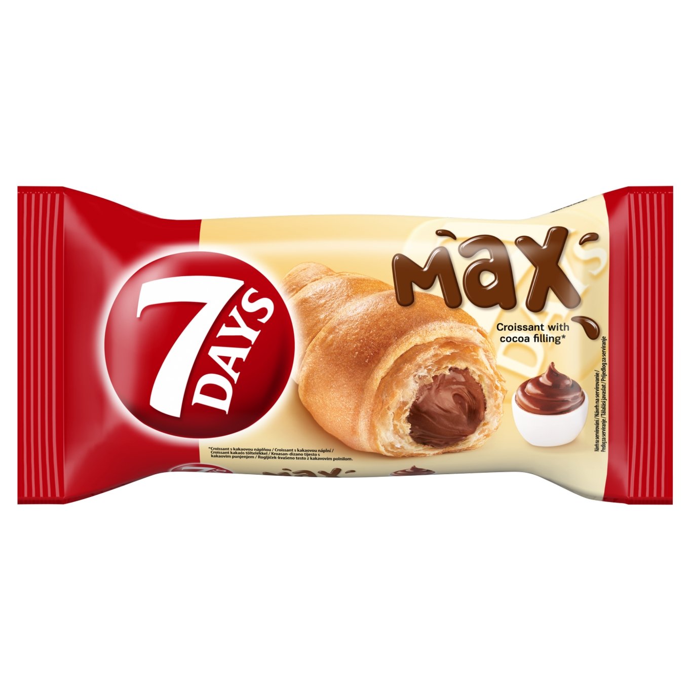ŠETŘÍME JÍDLEM: 7 Days Croissant Max s kakaovou náplní 80g | BILLA