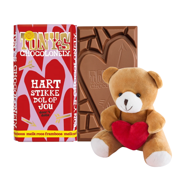 Tony's Chocolonely - Hartstikke dol op jou | Beertje met hart | Greetz