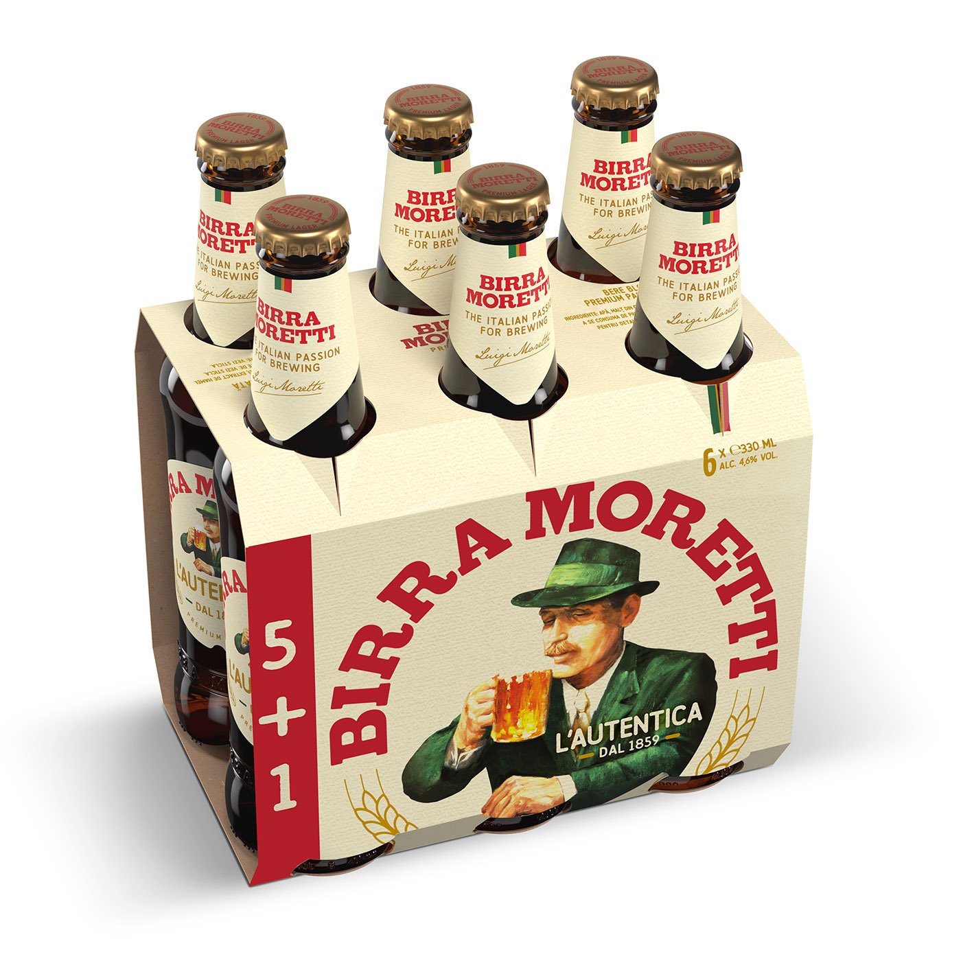 BIRRA MORETTI BERE 4,6%ALC. + GARANTIE SGR 0.5LEIX6BUC
