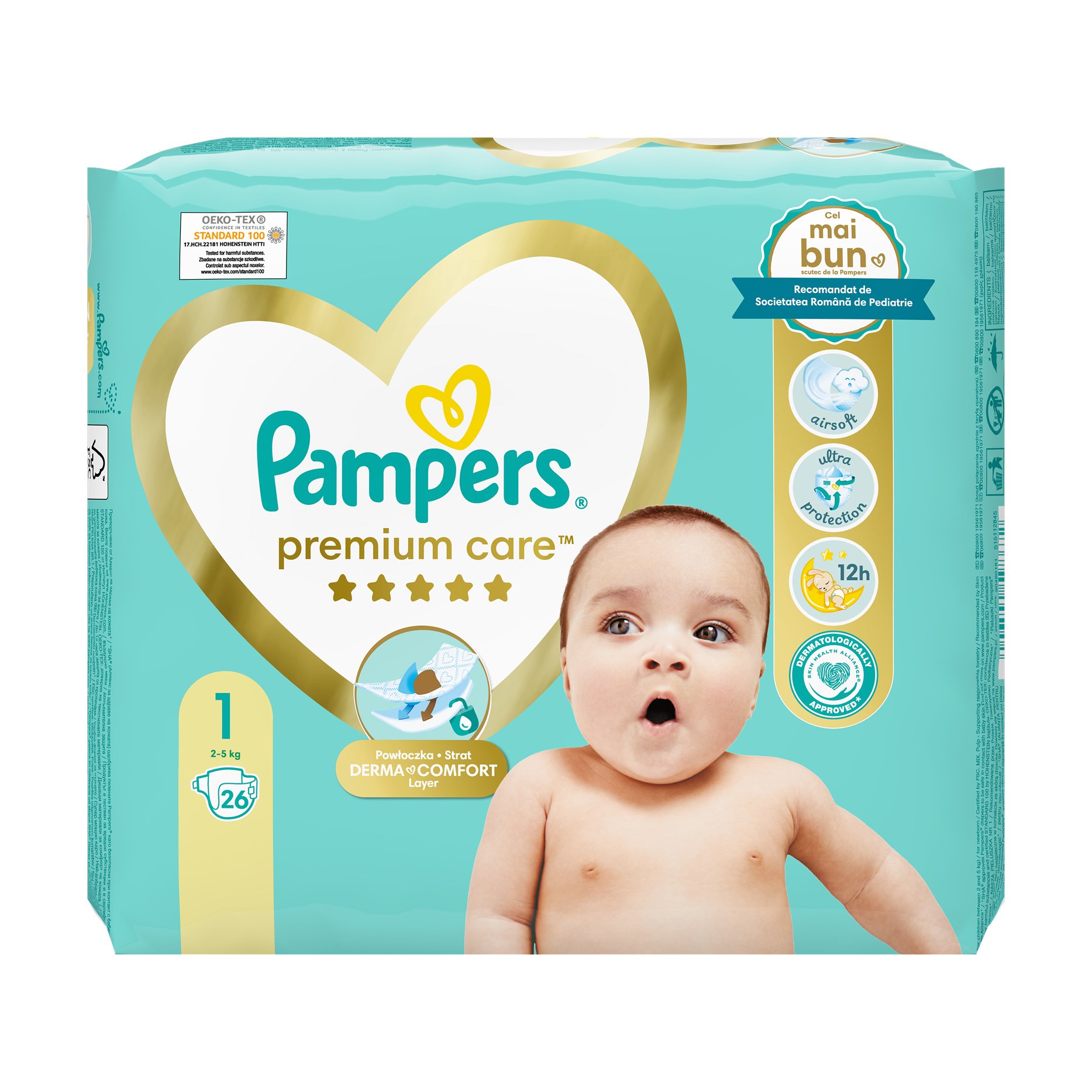 PAMPERS PREMIUM CARE SCUTECE NR.1 2-5KG