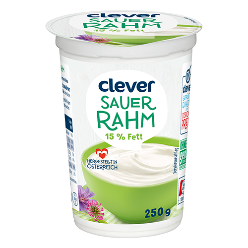 Sauerrahm 15% Fett, 250g | clever