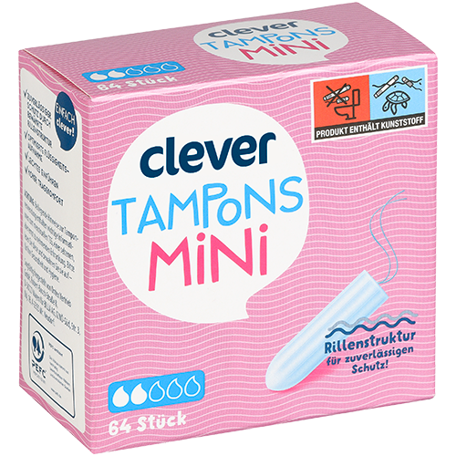 Tampons mini, 64 Stück | clever