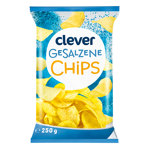 Chips, gesalzen, 250g | clever