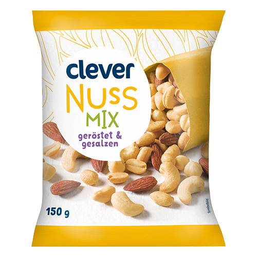 Nussmix geröstet und gesalzen, 150g | clever
